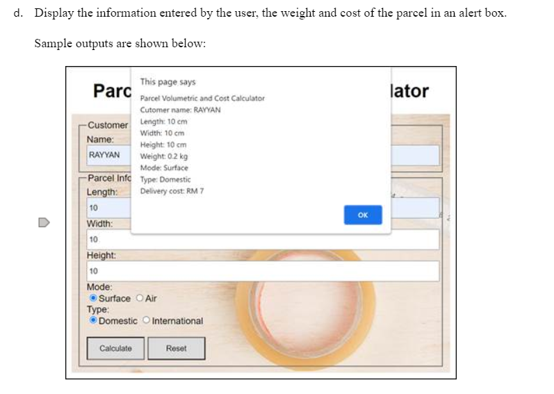 Solved Make Separate HTML, CSS, JAVASCRIPT files. Sorry for | Chegg.com