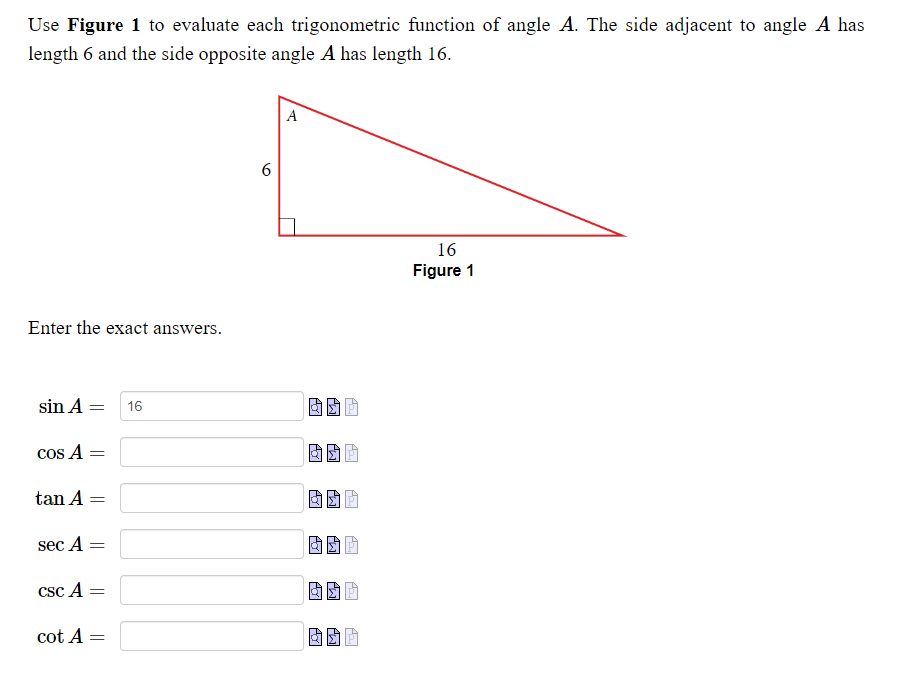 Solved Use Figure 1 to evaluate each trigonometric function | Chegg.com