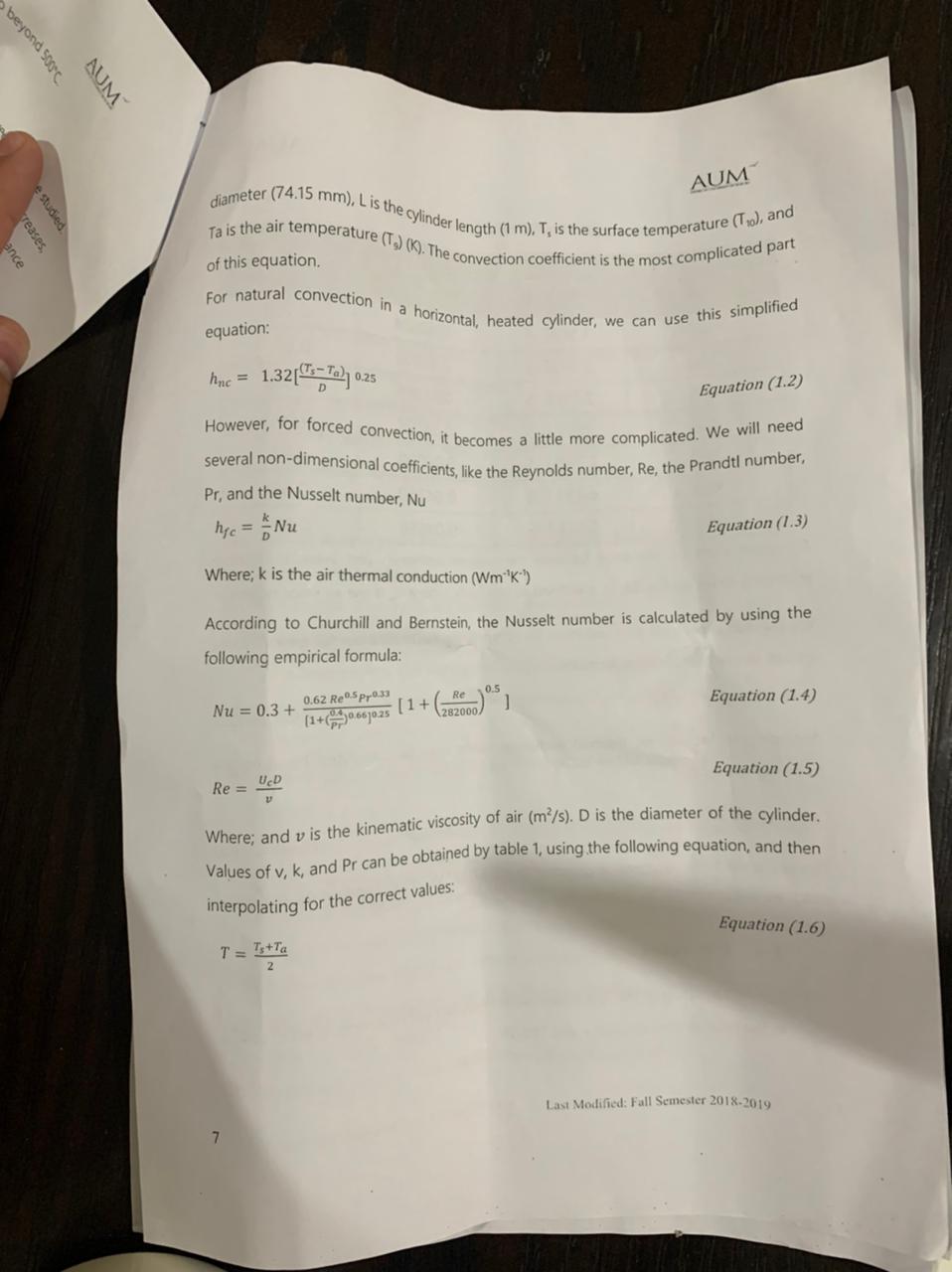 Solved Experiment 1 : combined convection - radition I want | Chegg.com