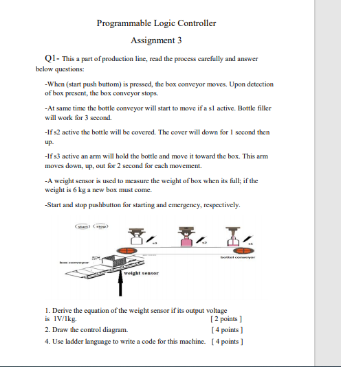 Solved Programmable Logic Controller Assignment 3 Q1- This a | Chegg.com