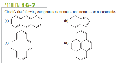Solved Classify the following compounds as aromatic, | Chegg.com