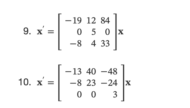 Solved Find General Solutions Of The Systems In Problems 1 