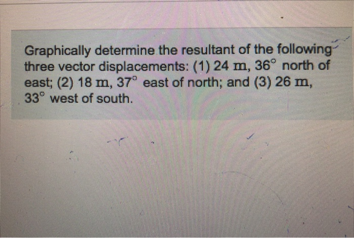 Solved Graphically determine the resultant of the following | Chegg.com