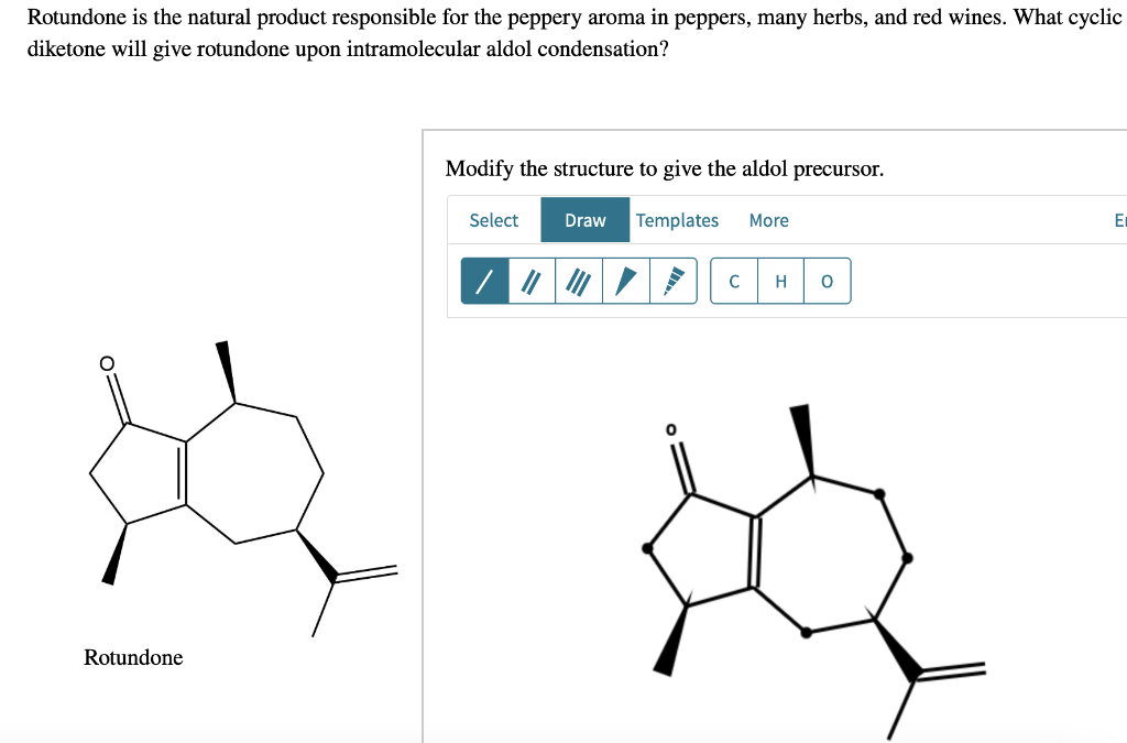 Solved Rotundone is the natural product responsible for the | Chegg.com