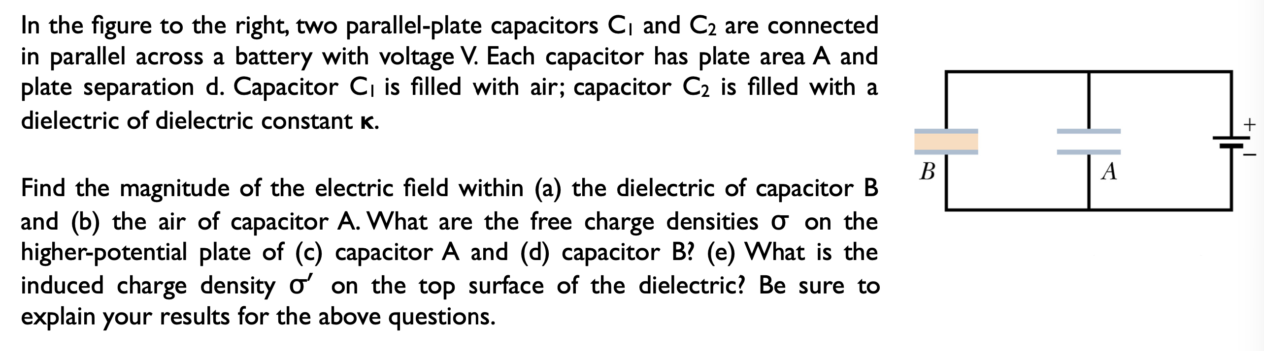 Solved In the figure to the right, two parallel-plate | Chegg.com