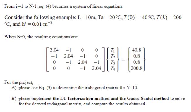 The conservation of heat can be used to develop a | Chegg.com