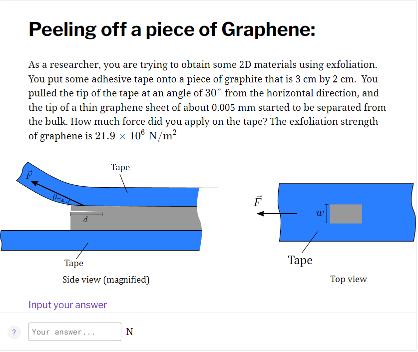 Solved Peeling off a piece of Graphene: As a researcher, you | Chegg.com