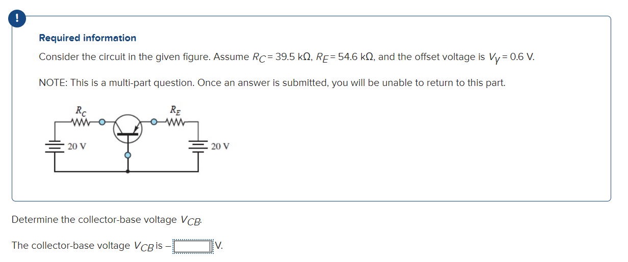 Solved Consider the circuit in the given figure. Assume RC = | Chegg.com