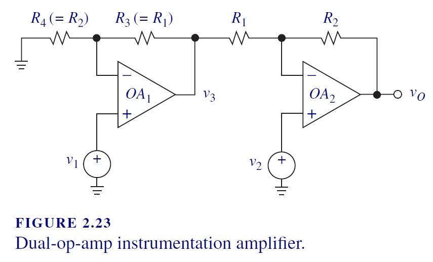 Solved A technician is assembling the dual-op amp | Chegg.com