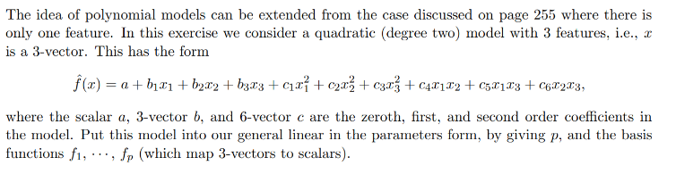 Solved The idea of polynomial models can be extended from | Chegg.com