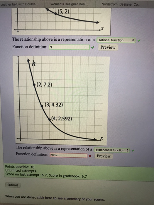 Solved The graphs below are representations of either | Chegg.com