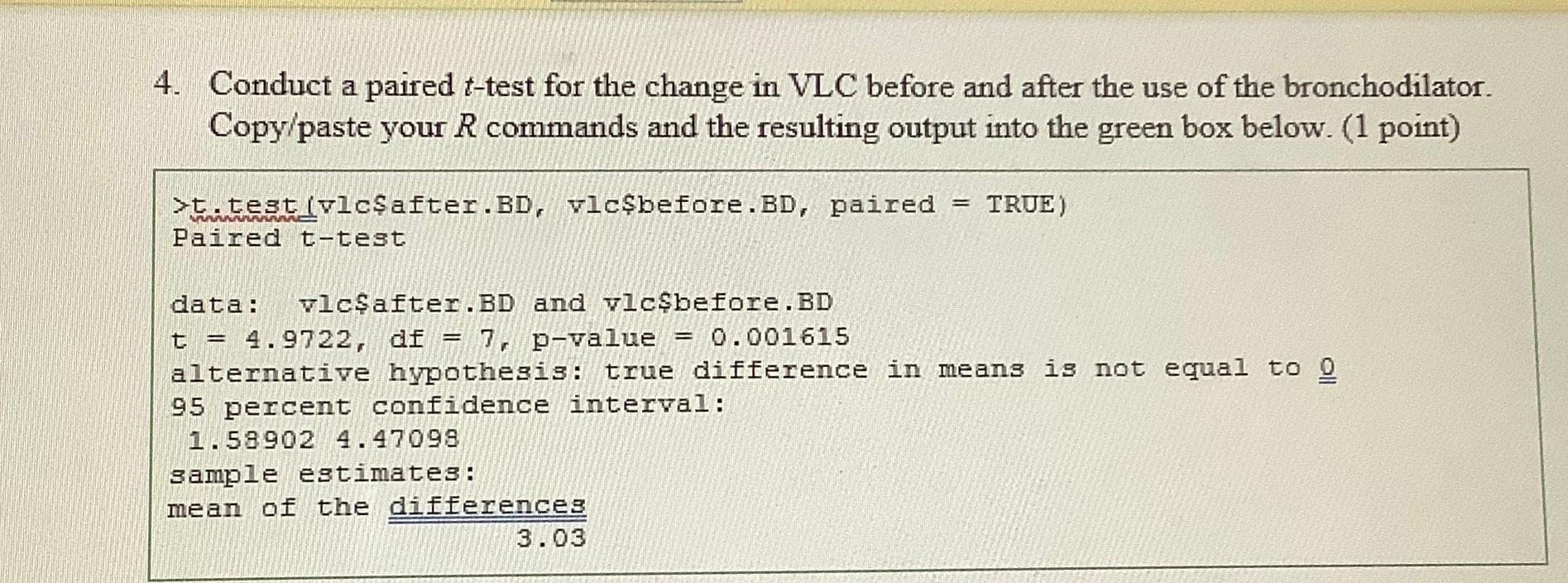 1. Run the VLC applet (see handout), save the data in | Chegg.com