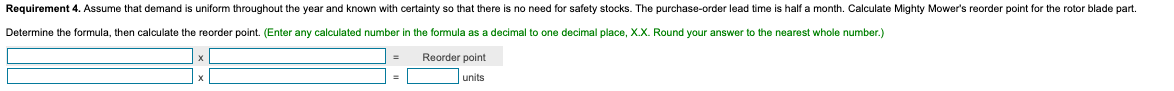 Solved Requirements 1. Calculate Mighty Mower's EOQ for the | Chegg.com