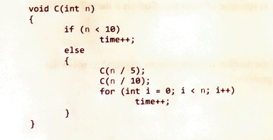 Solved Analyze the big-oh run time for this function with | Chegg.com
