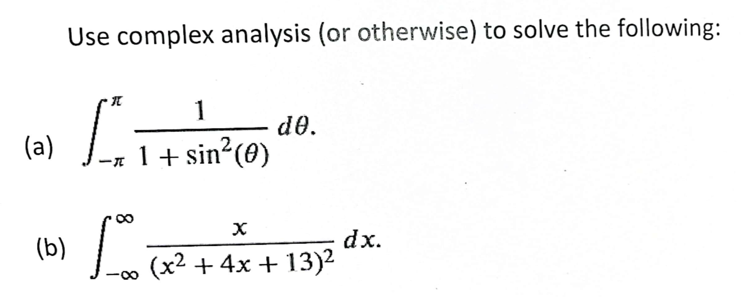 Solved Please attempt the two parts (a) and (b) of the | Chegg.com