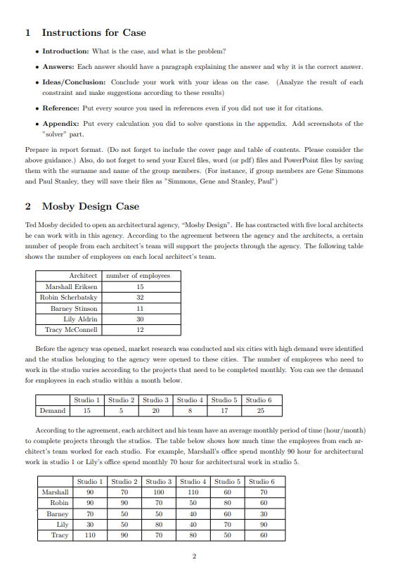 Solved 1 Instructions for Case - Introduction: What is the | Chegg.com