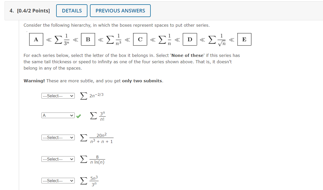 Solved The following series depends on the variable x. | Chegg.com