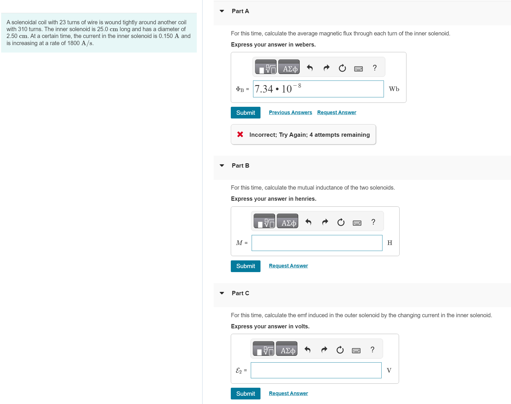Solved Answer all parts of the question. Make sure all the | Chegg.com