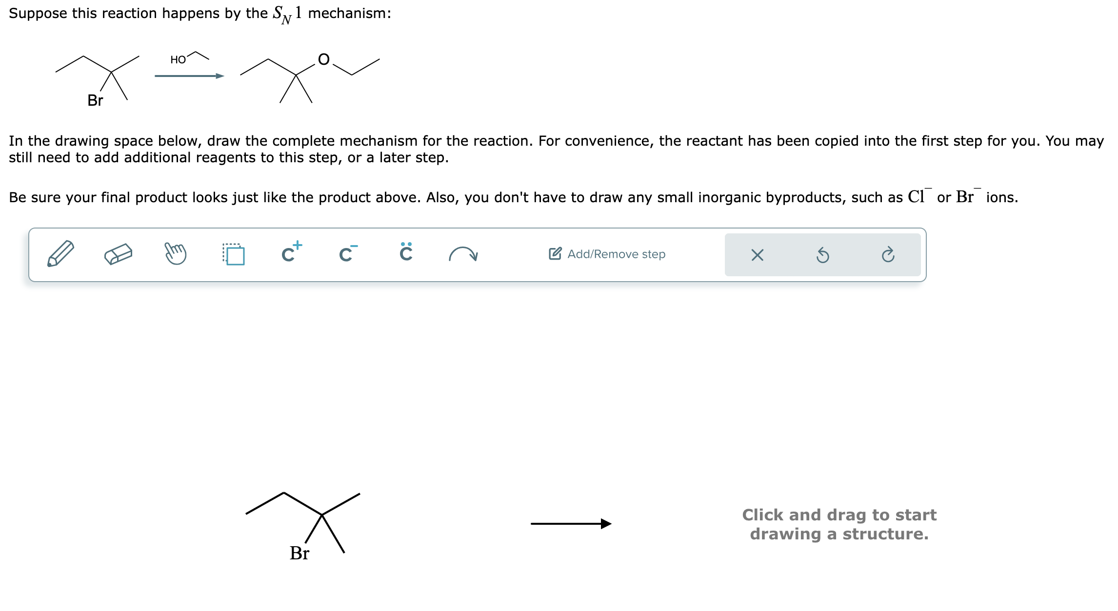 Solved Suppose this reaction happens by the SN1 mechanism: | Chegg.com Solved Suppose this reaction happens by the SN1 mechanism: | Chegg.com