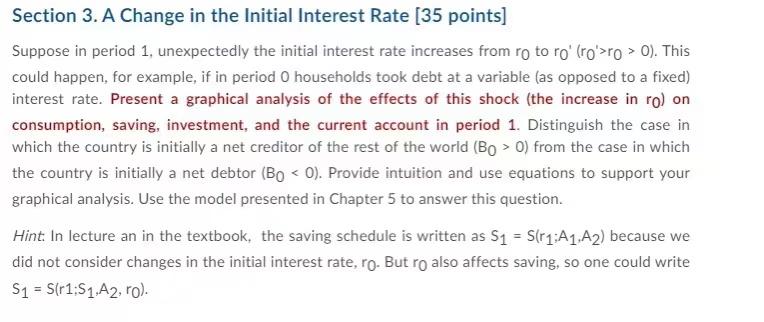 Section 3. A Change in the Initial Interest Rate (35 | Chegg.com