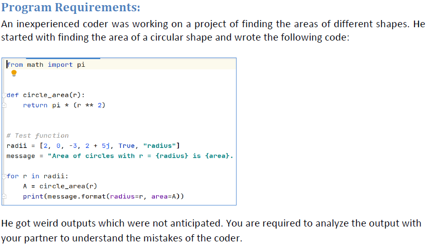 Solved I need help with this python program for unit testing | Chegg.com