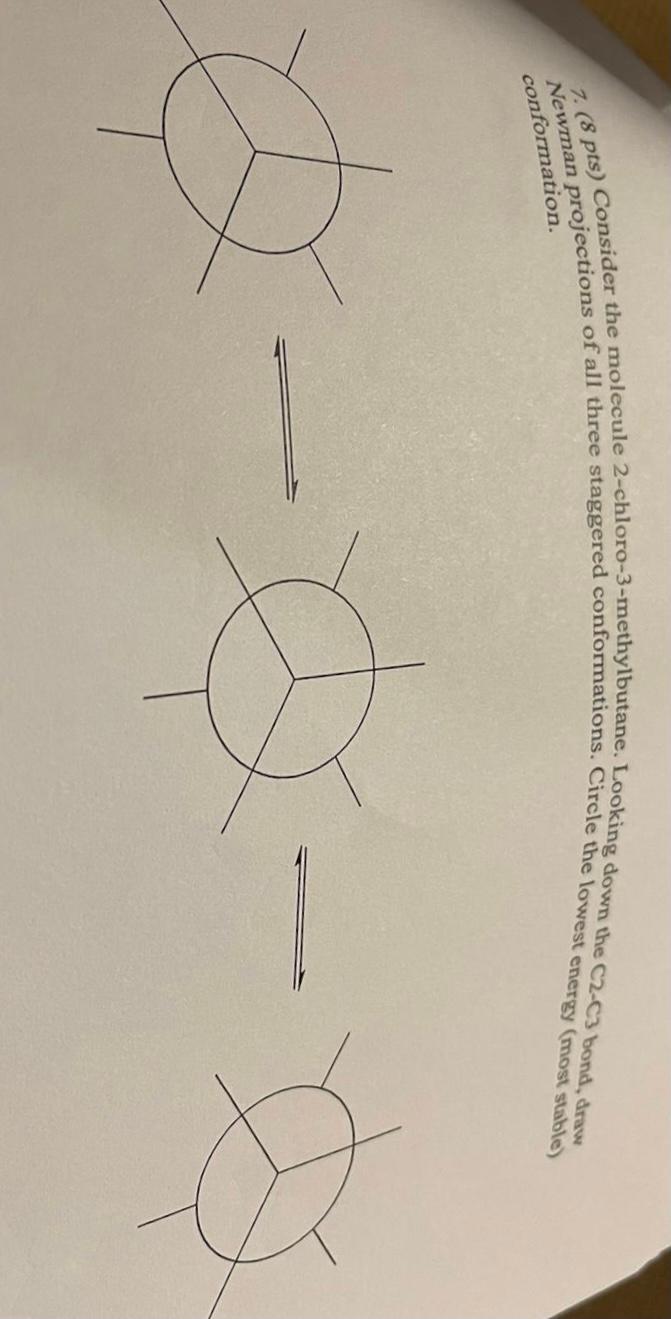 Solved Newman projections of all three staggered | Chegg.com
