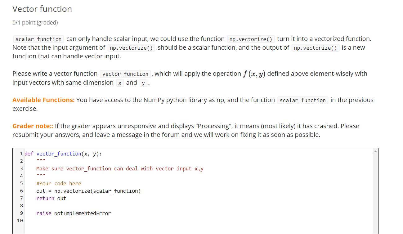 Solved Scalarfunction Can Only Handle Scalar Input We 