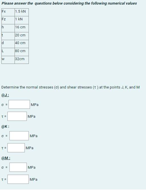 Solved The post shown in the figure below, consists of an L | Chegg.com