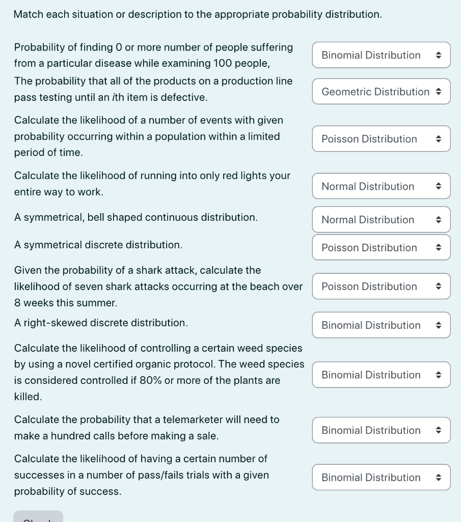 Solved Match each situation or description to the | Chegg.com