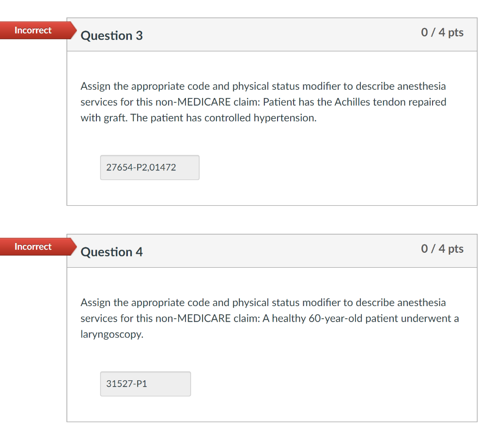 Solved Assign the appropriate code and physical status | Chegg.com