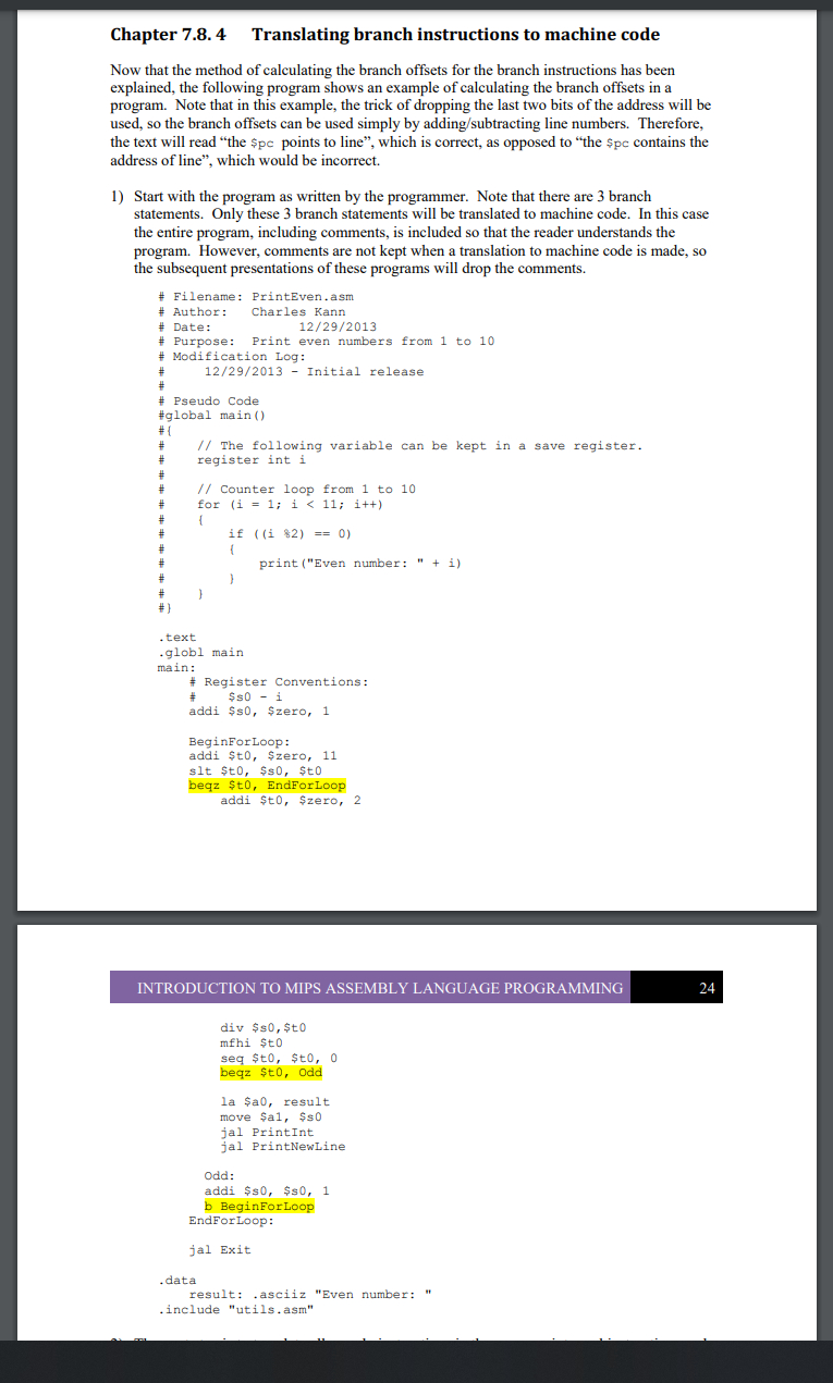 Solved using MARS 4.5 ﻿MIPS We have been learning about | Chegg.com