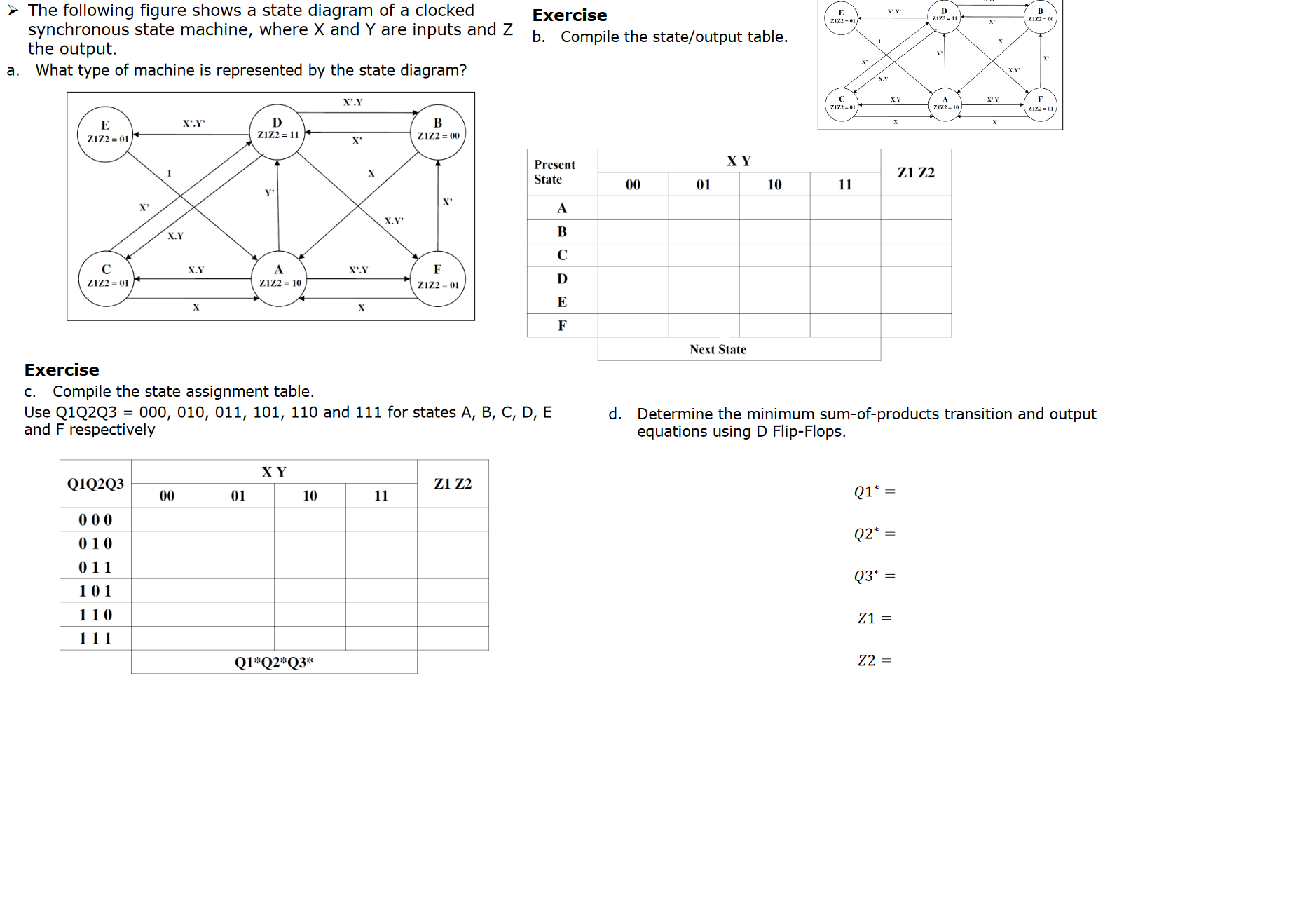 Solved The following figure shows a state diagram of a | Chegg.com