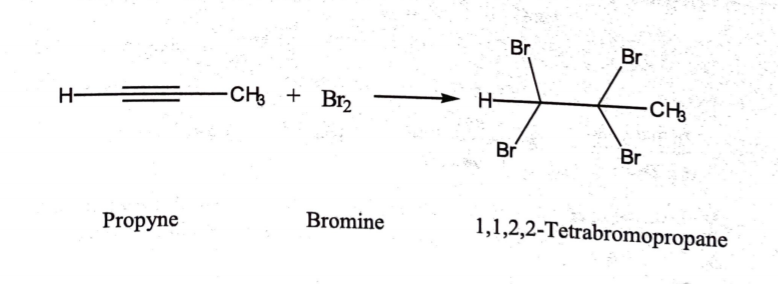 Solved A. Balance the following equation: Propyne + Br2 | Chegg.com
