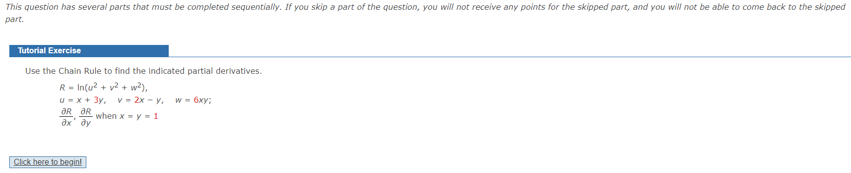Solved part. Use the Chain Rule to find the indicated | Chegg.com