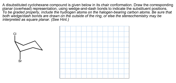 Solved A disubstituted cyclohexane compound is given below | Chegg.com