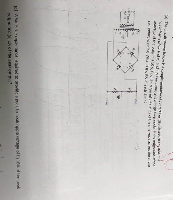 Solved (a) The circuit shown below is a complementary-output | Chegg.com