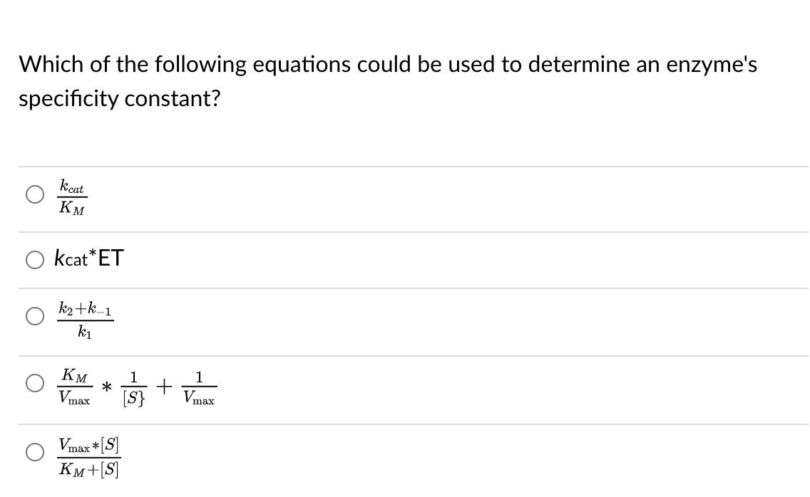 Solved Which of the following equations could be used to | Chegg.com