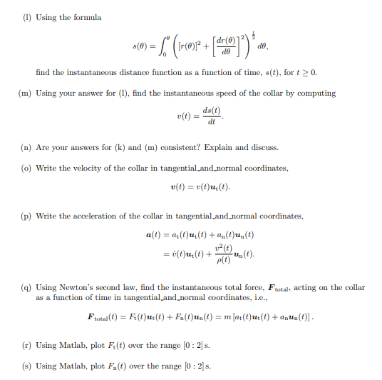 Solved Prescribed Motion and Dynamic Equation (190 points). | Chegg.com