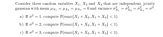 Solved Consider three random variables X1, X, and X3 that | Chegg.com
