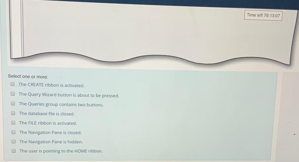 Solved xamine the screenshot provided below. Check only the | Chegg.com