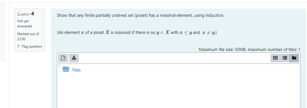 Solved Show That Any Finite Partially Ordered Set Poset 2052
