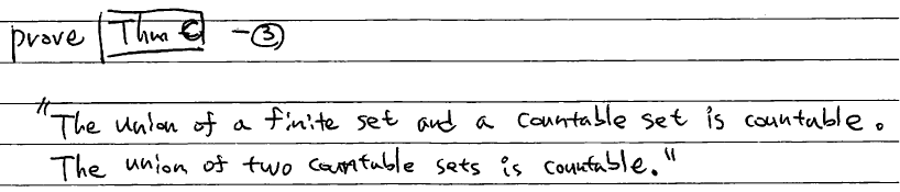 Solved Prove This - is countable. "The union of a finite set | Chegg.com