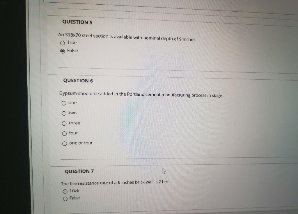 Solved QUESTION 5 An S18x70 steel section is available with | Chegg.com