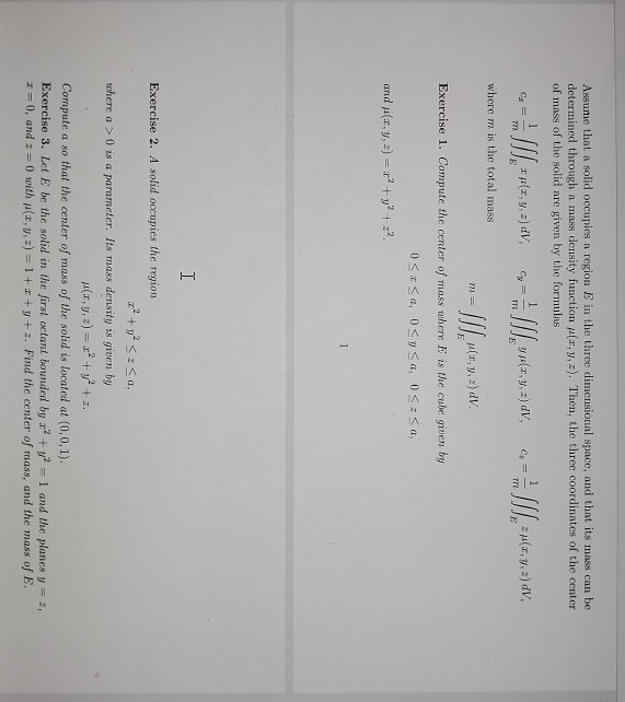 Solved Please use Mathematica to answer Exercises 1, 2, and | Chegg.com