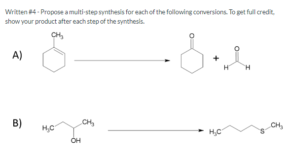 Solved Propose a multi-step synthesis for each of the | Chegg.com