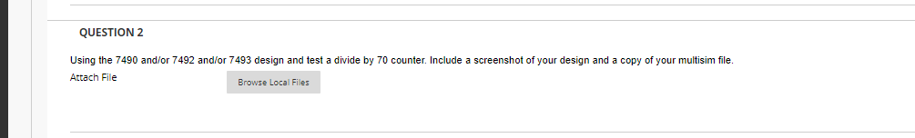 Solved Using the 7490 and/or 7492 and/or 7493 design and | Chegg.com