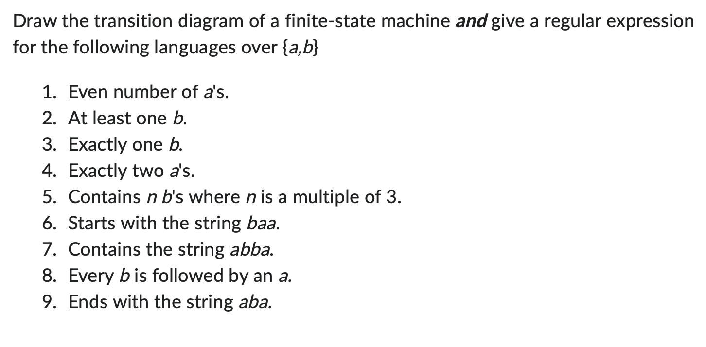Solved Draw the transition diagram of a finite-state machine | Chegg.com