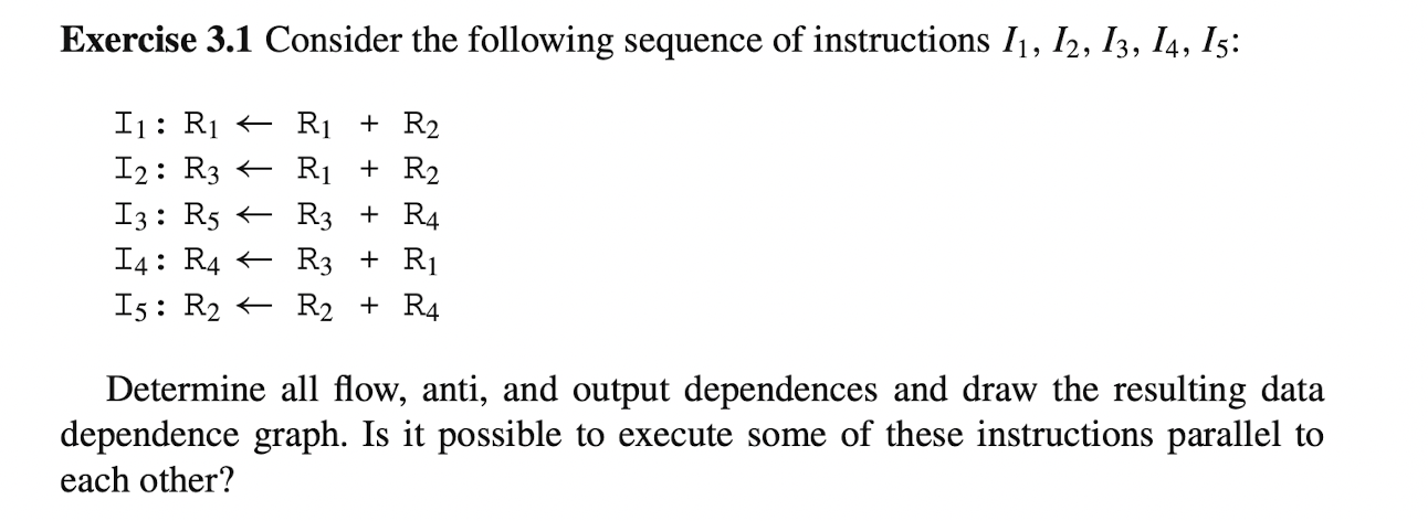 Solved Exercise 3.1 Consider the following sequence of | Chegg.com