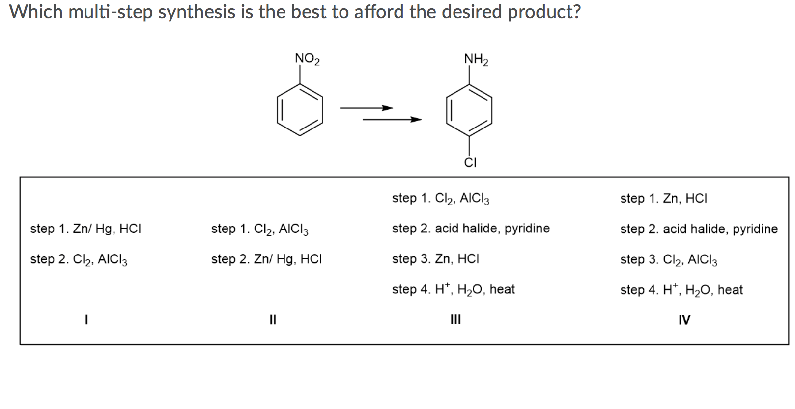 Solved Which multi-step synthesis is the best to afford the | Chegg.com