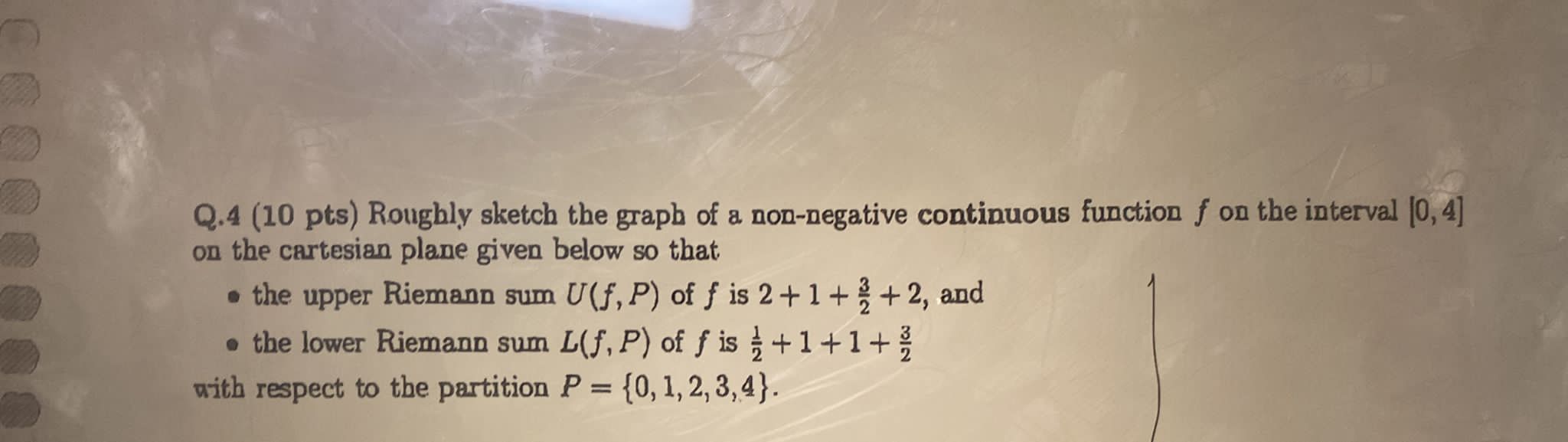 Solved Q. 4 (10 ﻿pts) ﻿Roughly sketch the graph of a | Chegg.com
